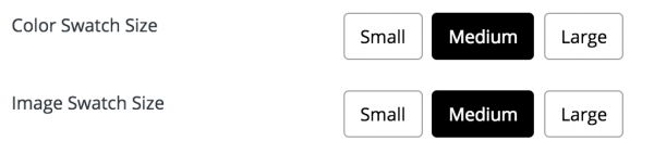 How to I change the size of the color swatches or image swatches ...